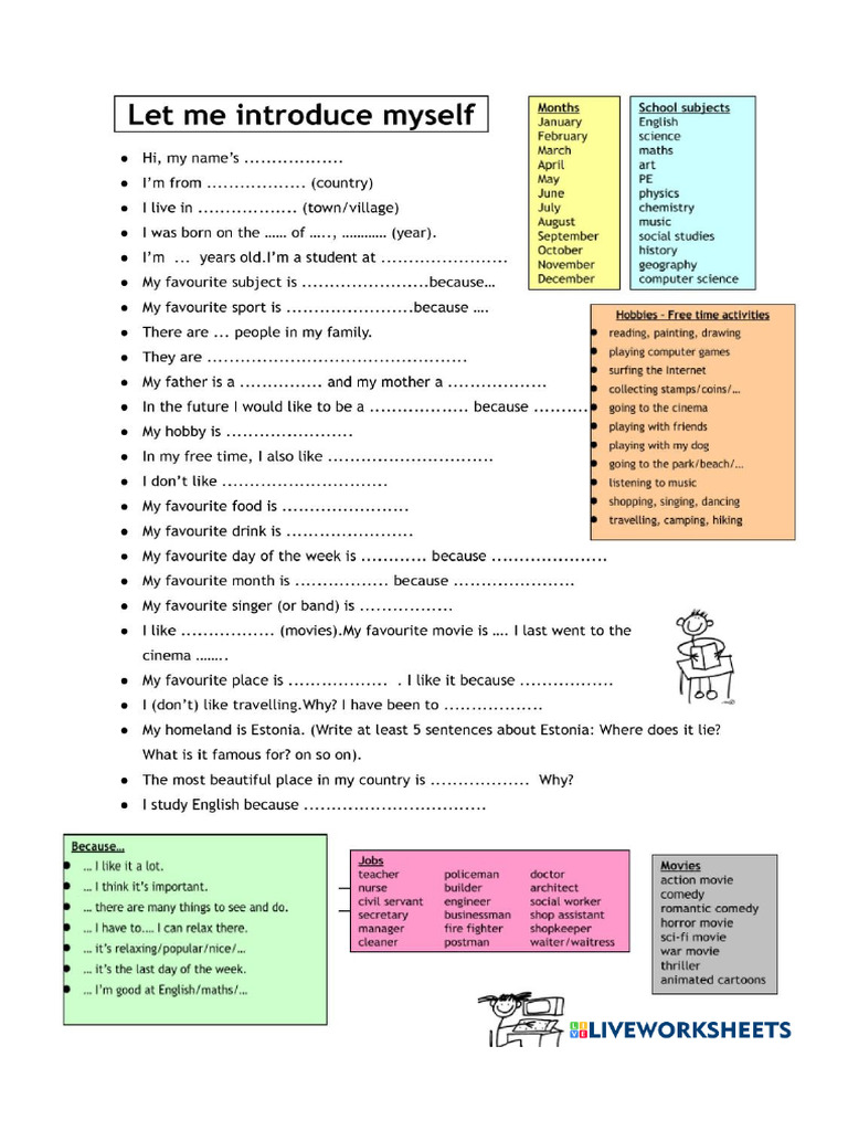 introducing myself | PDF