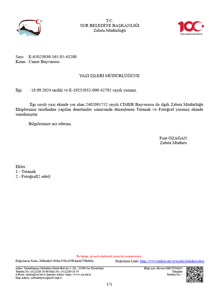 Cimer Gelen Cevap | PDF