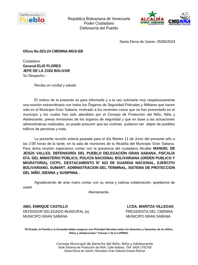 JEFE DE LA ZODI | PDF | Venezuela | Gobierno