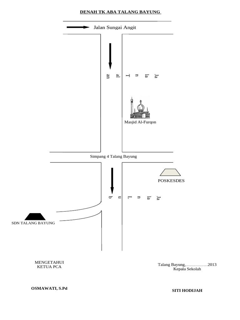 Denah SDN TL Bayung | PDF