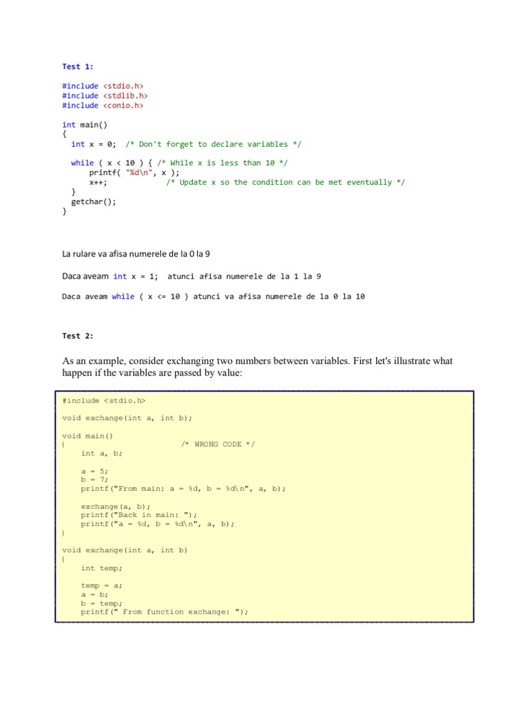 #Include #Include #Include Int Int While | PDF