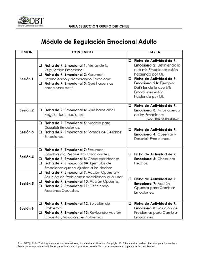Regulacion Emocional Adulto | PDF | Las emociones | Autorregulación ...