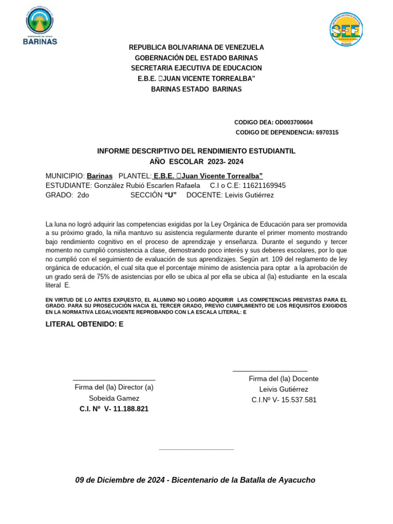 Informe Descriptivo Final 2 | PDF | Modificación de comportamiento ...