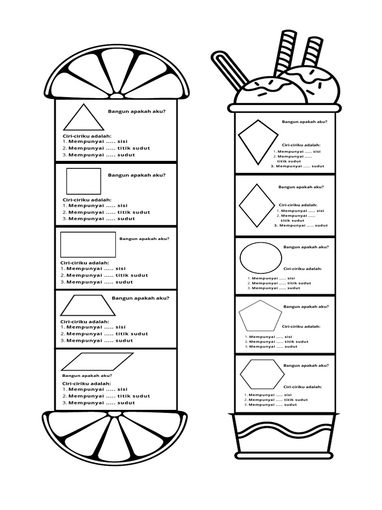 Matematika K2 - LKPD Bangun Datar | PDF