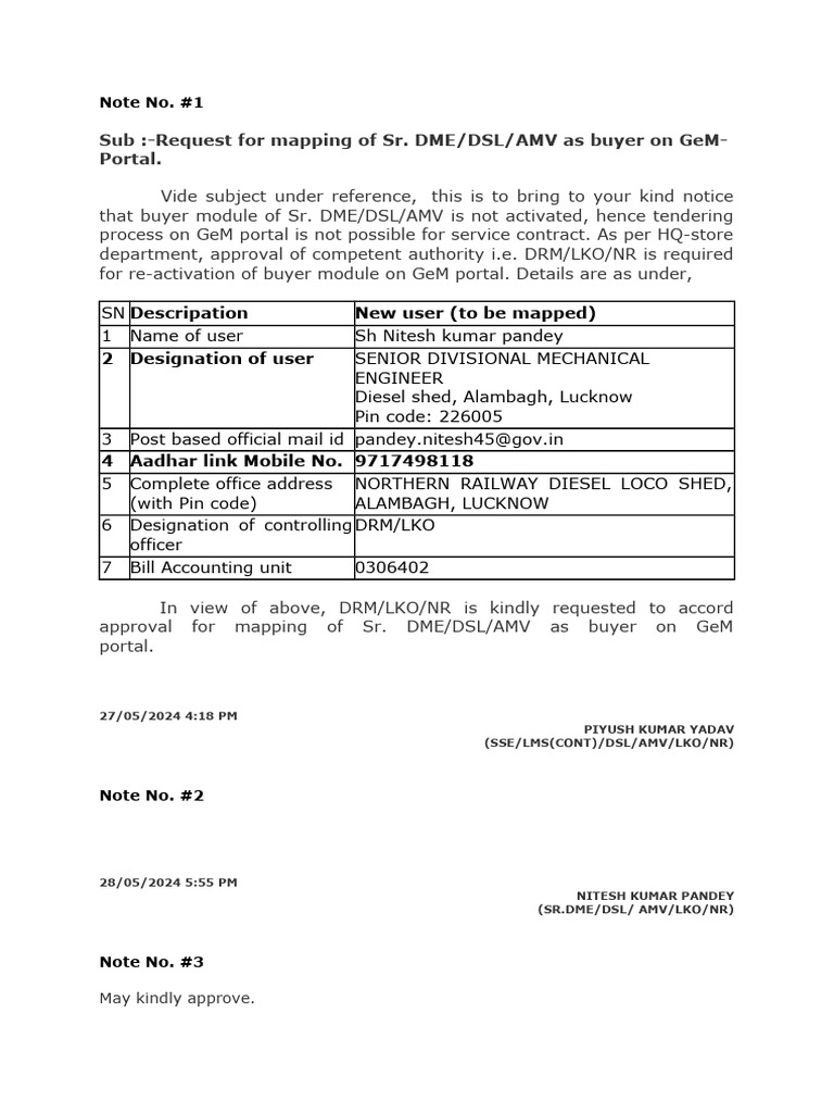 CA Approval For Buyer Activation On GeM | PDF | Authentication | Access ...