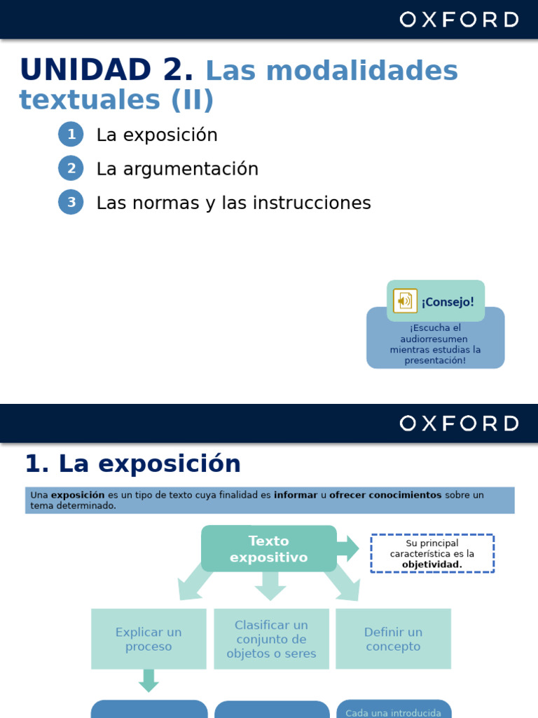 Modalidades Textuales: Exposición y Argumentación | PDF