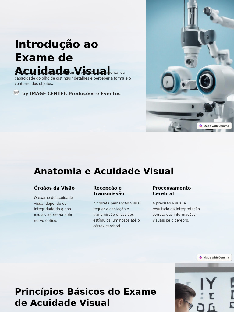 Mapa Mental - Exame de Acuidade Visual | PDF | Sistema visual ...