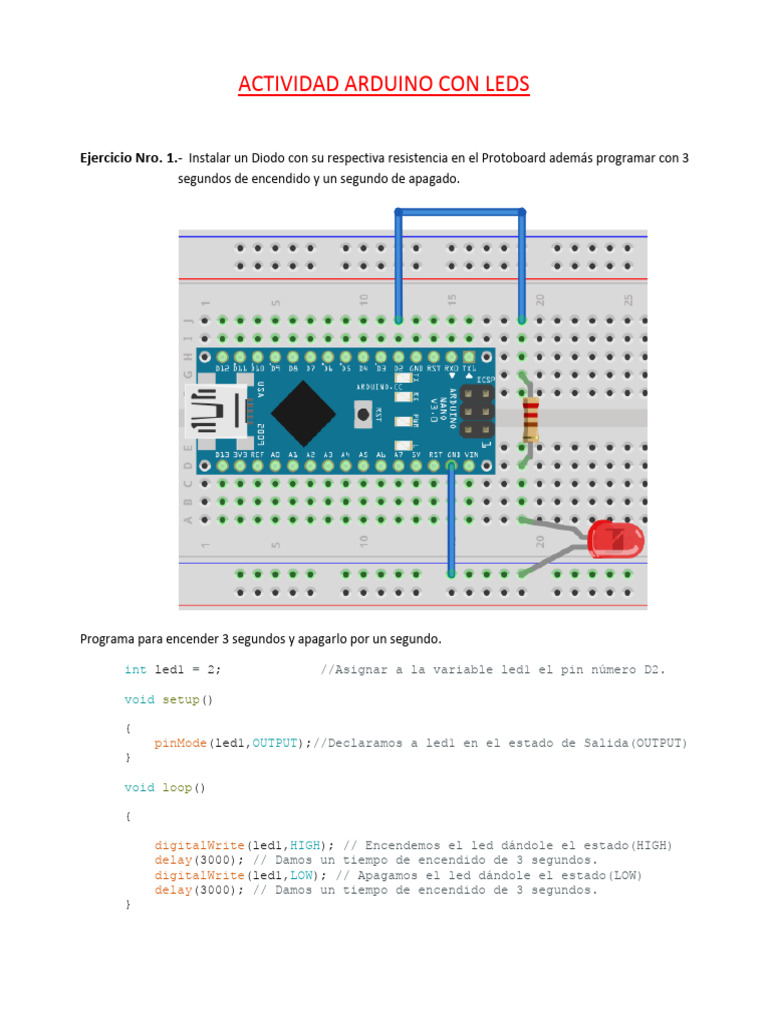 Actividad Arduino Con Leds | PDF | Ajedrez