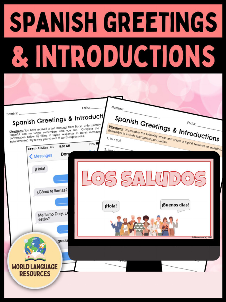 SpanishGreetingsIntroductionsLossaludosydespedidasenespaol-1 | PDF ...