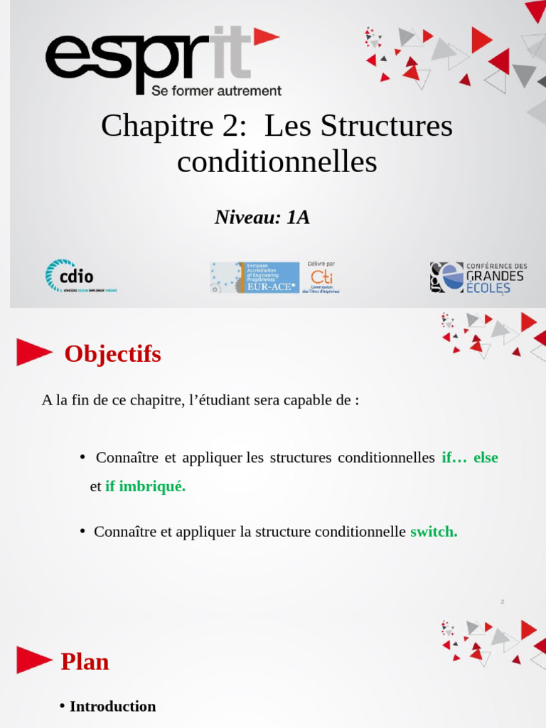 Chap2-Structures Conditionnelles | PDF | Programmation informatique ...