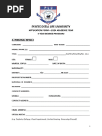 Dwu Non School Leaver Application Form (1) | PDF | Science | Mathematics