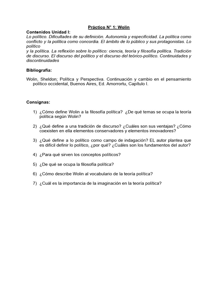 Práctico #1 - Wolin | PDF