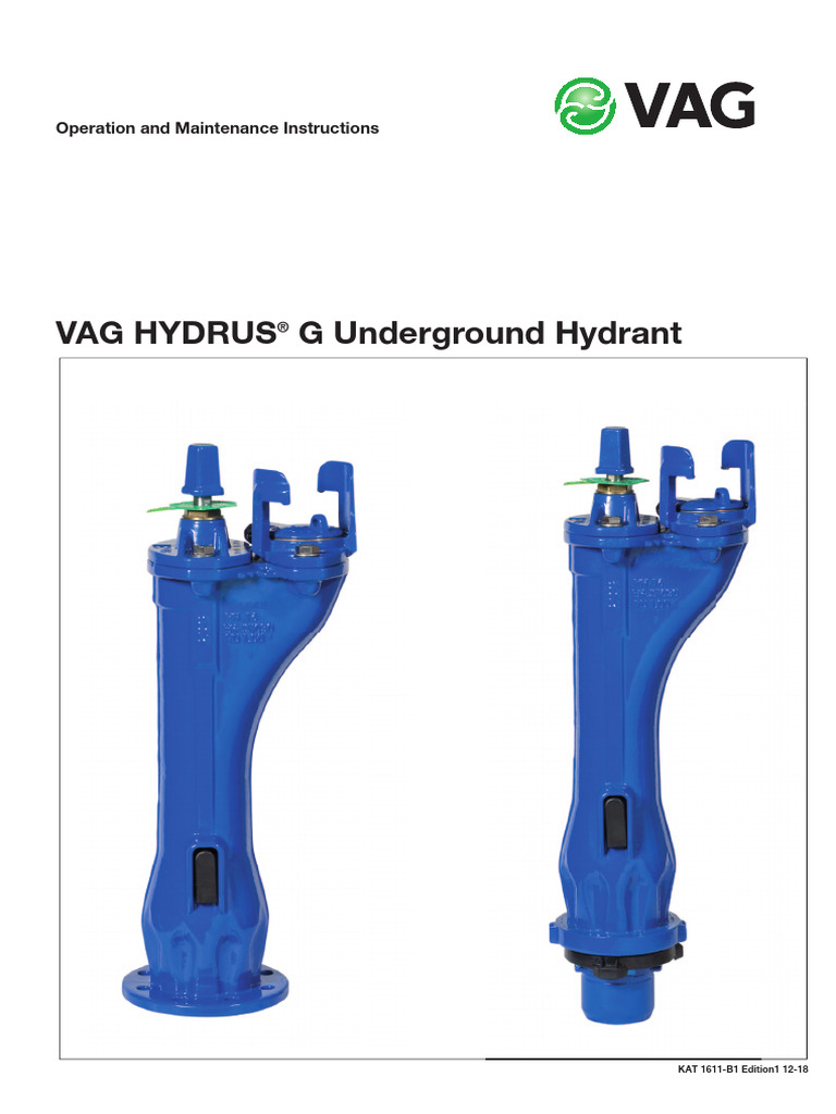 KAT B 1611 Hydrus G Edition1 12-18 EN 01 | PDF | Valve | Tap (Valve)