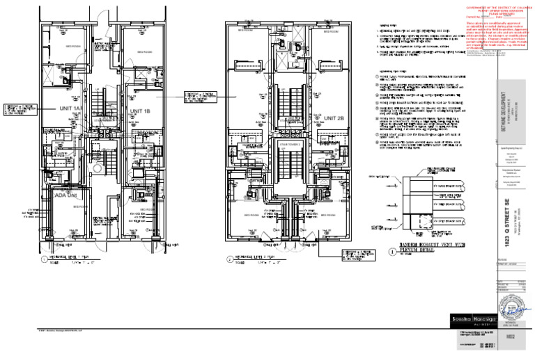 M002 Mechanical Level 1 & 2 Plans | PDF