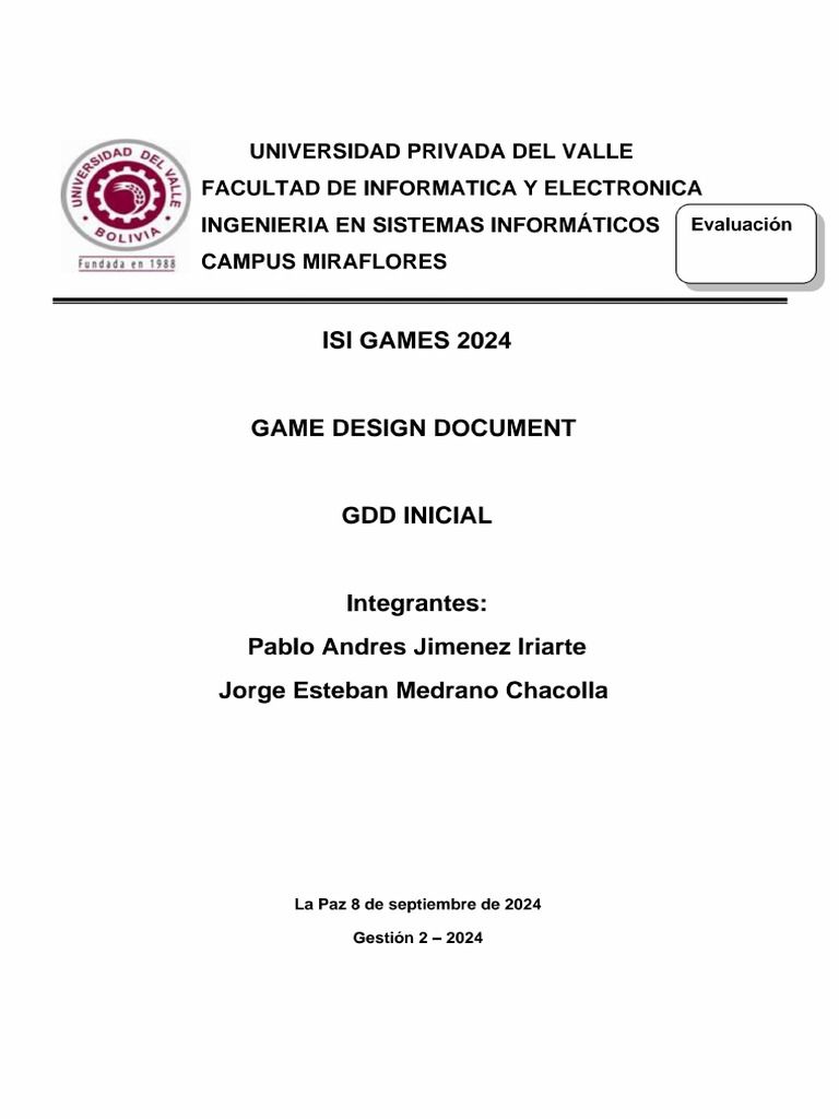 Ejemplo GDD | PDF