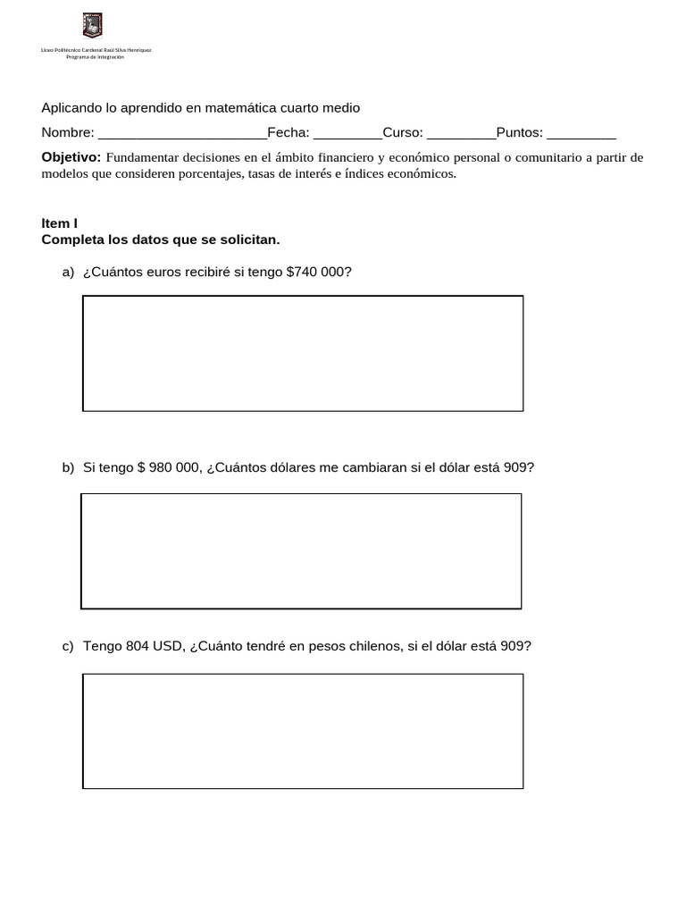guia de cambio de monedas | PDF