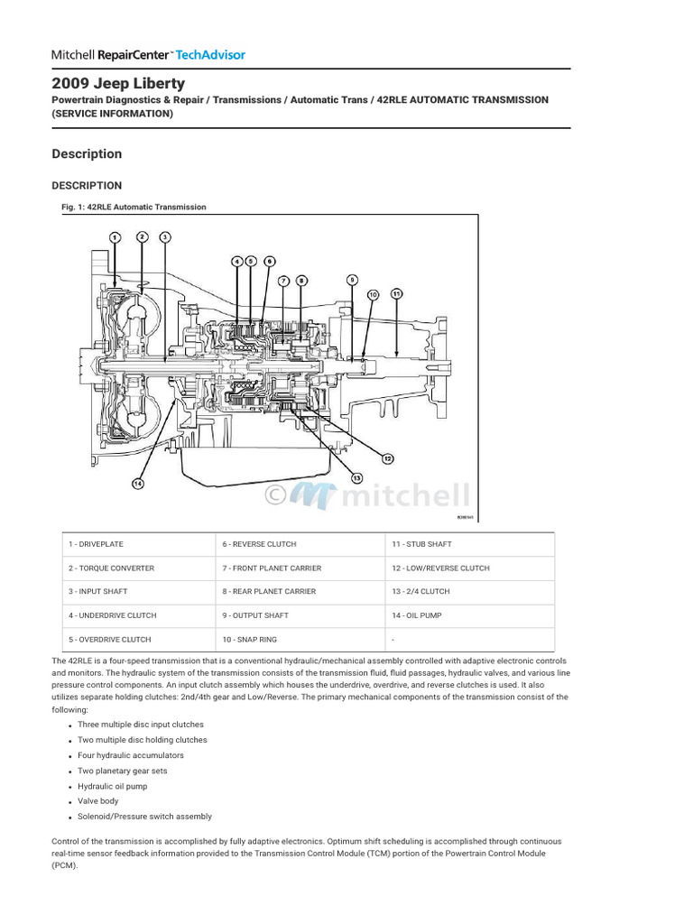 42RLE Overhaul | PDF | Automatic Transmission | Manual Transmission