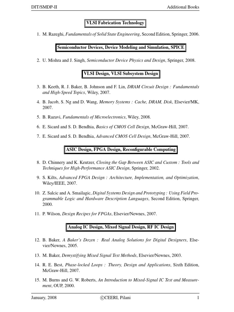 Semiconductor Devices, Device Modeling and Simulation, SPICE | PDF | Mixed Signal Integrated ...