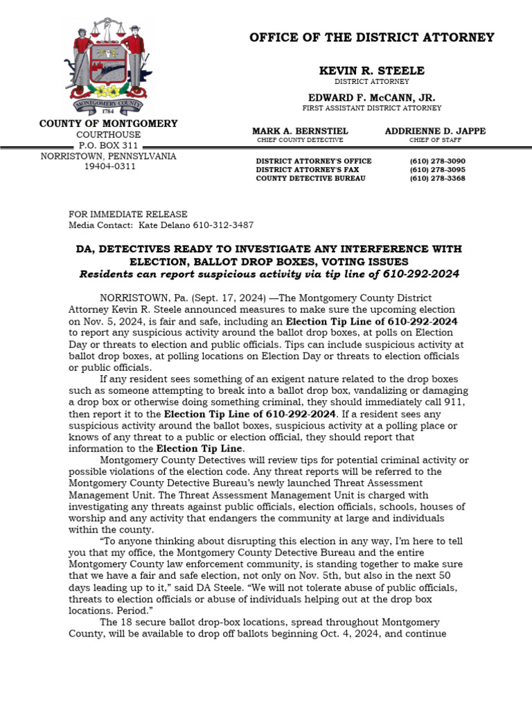 Election Security Alert for Residents | PDF | Crimes | Crime & Violence