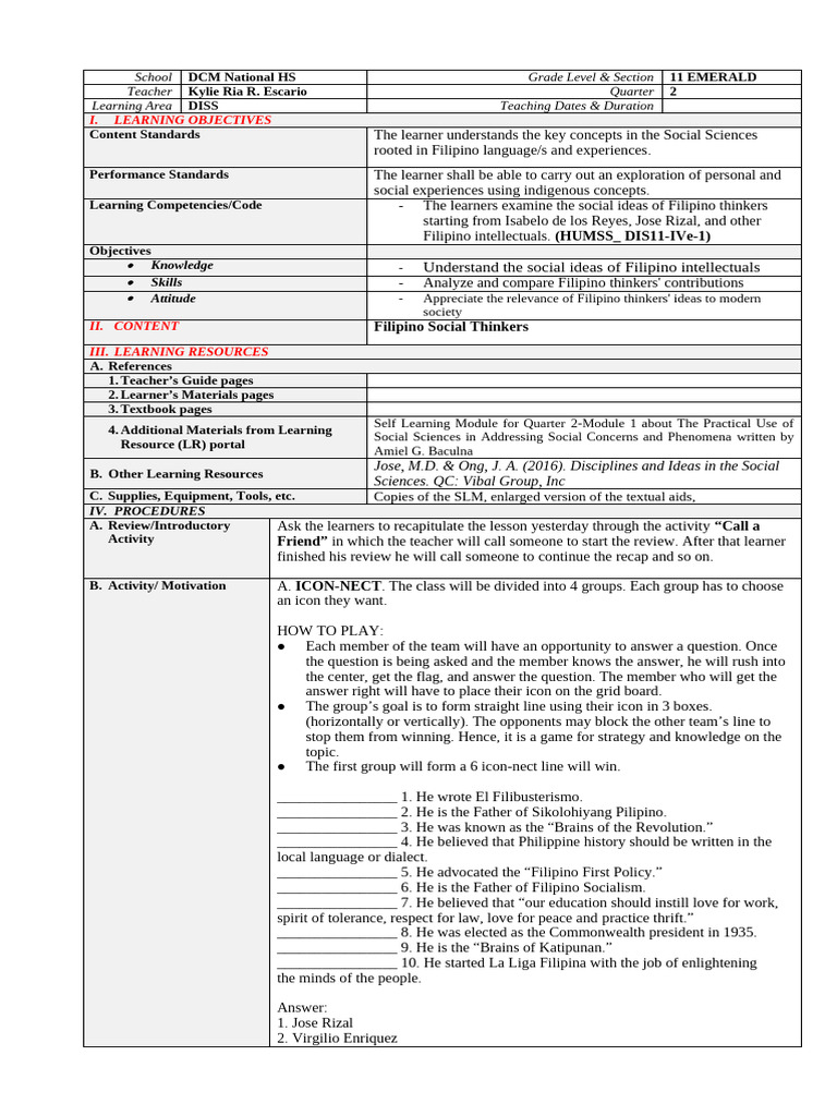 Dlp-Diss-Q2-Melc-2-Week-2-Lesson 2 | PDF | Philippines