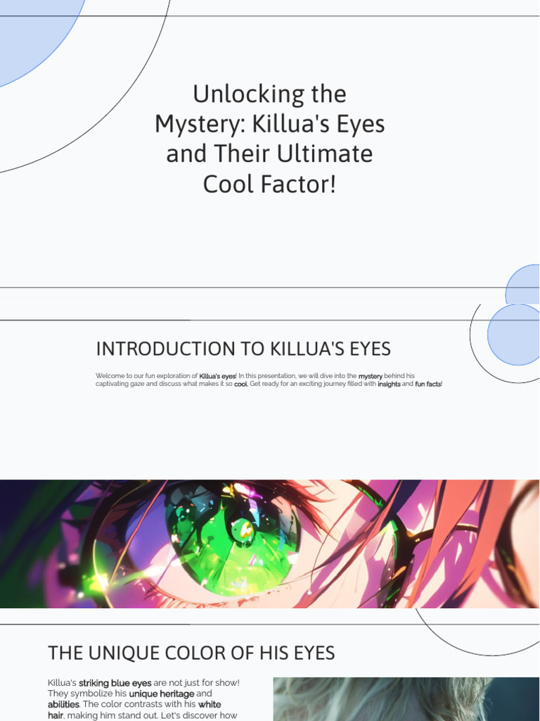 Slidesgo Unlocking The Mystery Killuas Eyes and Their Ultimate Cool ...