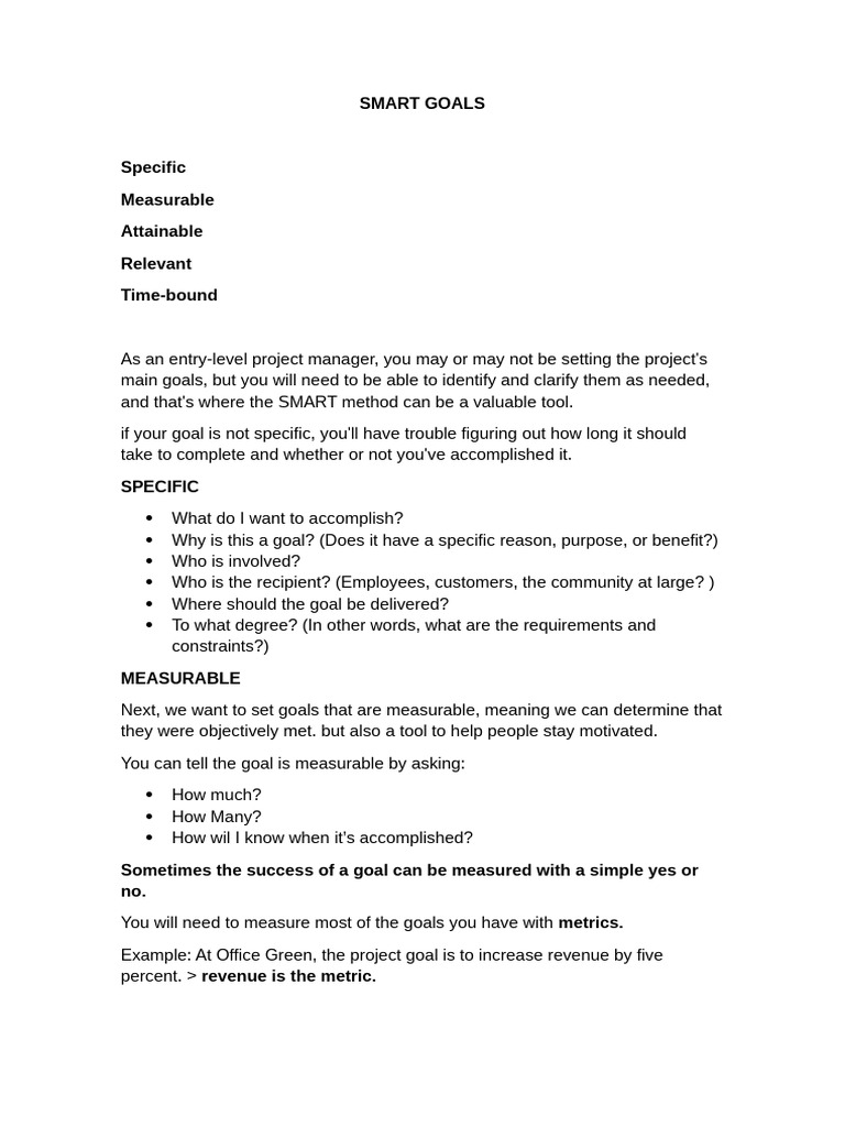 How To Set Smart Goals | PDF | Goal | Performance Indicator