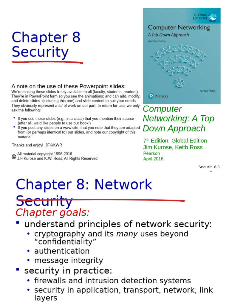 Chapter_8_V7.0 | PDF | Encryption | Key (Cryptography)