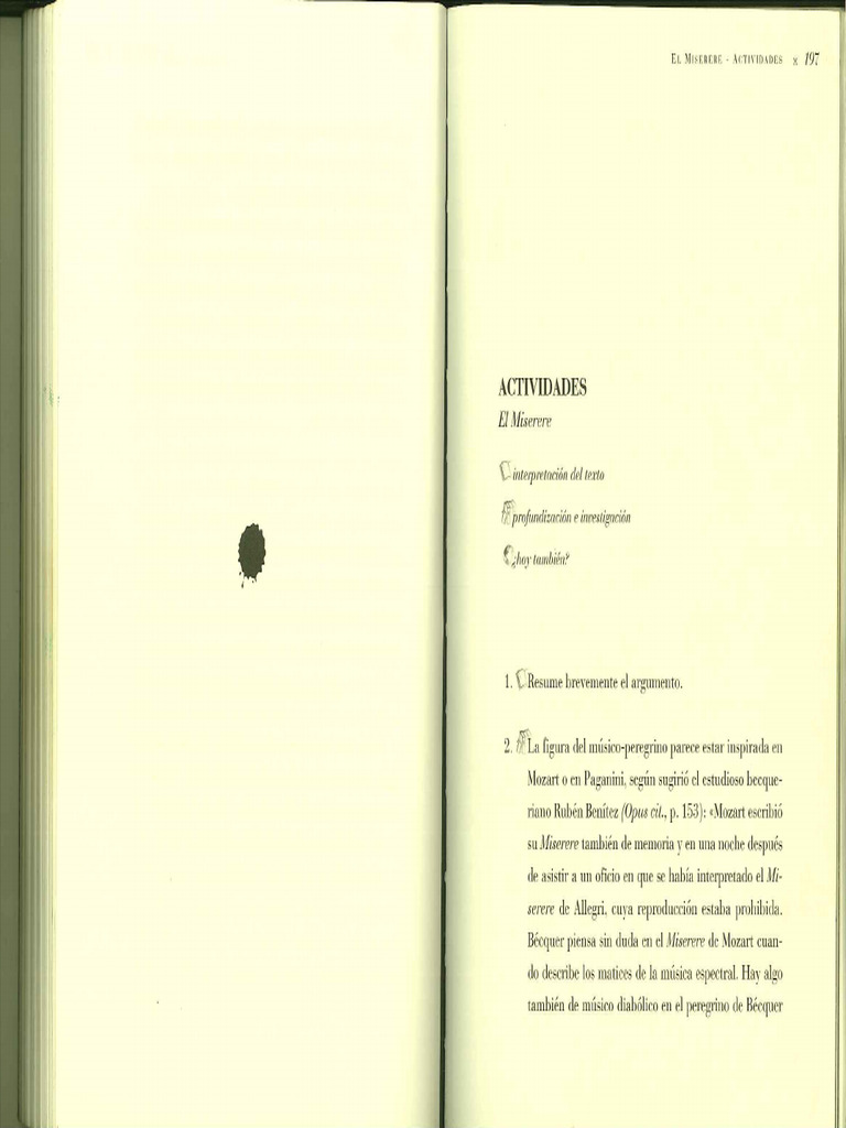 El Miserere Actividades | PDF