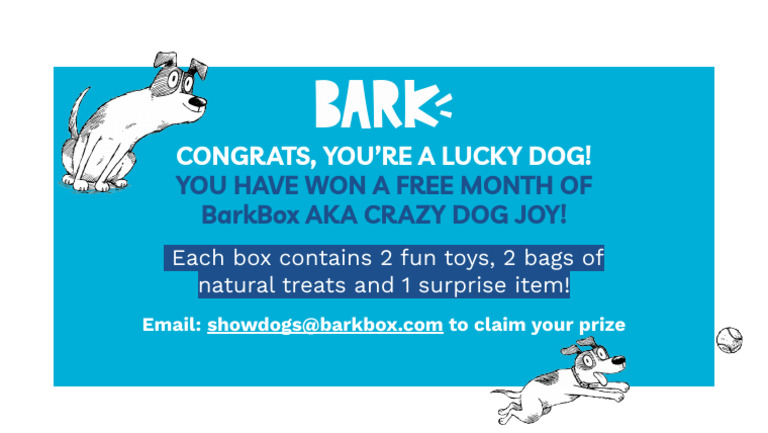 Barkbox Gift Cert - 1mo | PDF