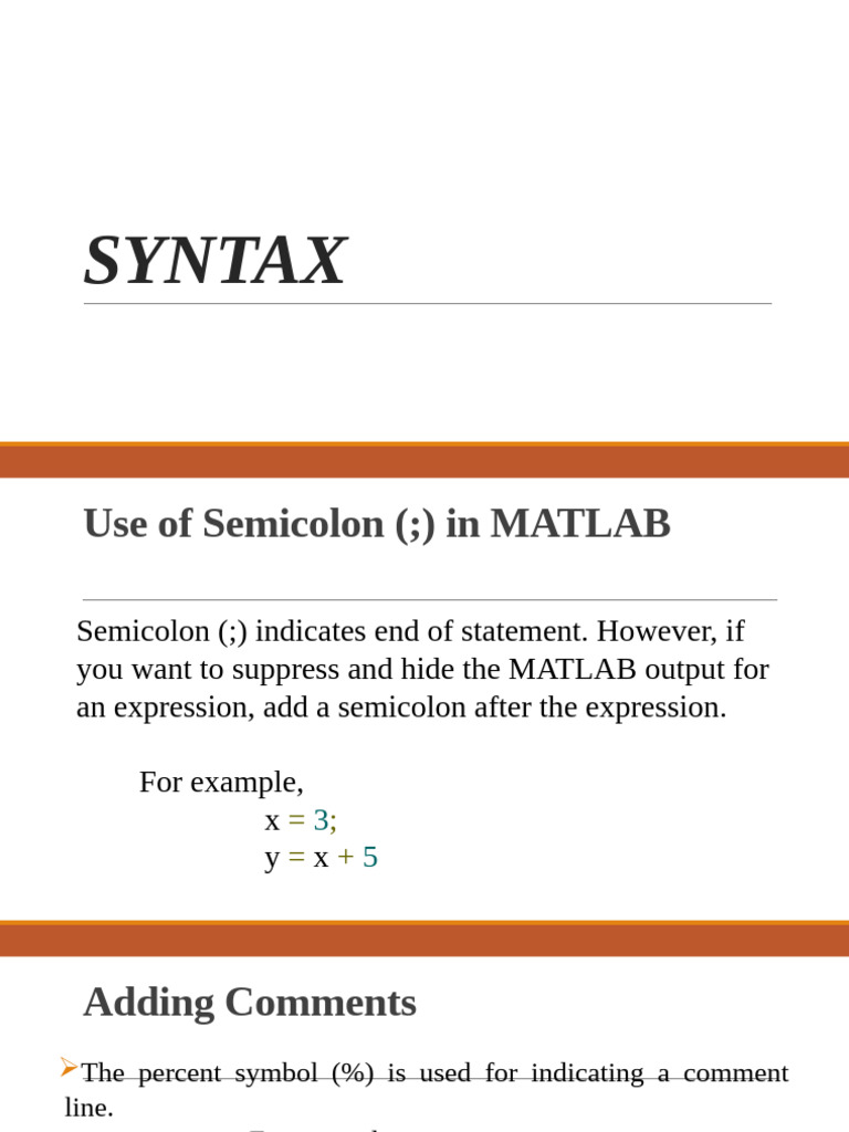 MATLAB Basics for Beginners | PDF | Matlab | Bracket