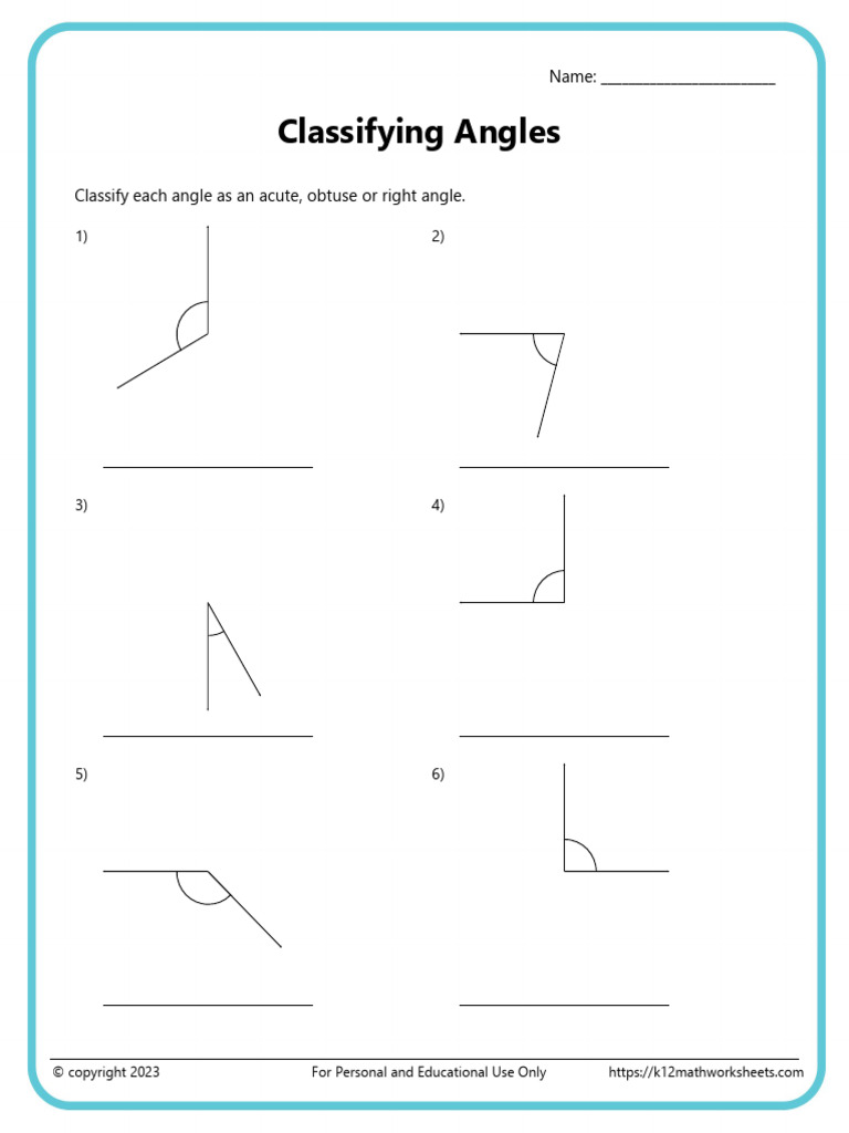 Classify Angles Introduction 1 | PDF