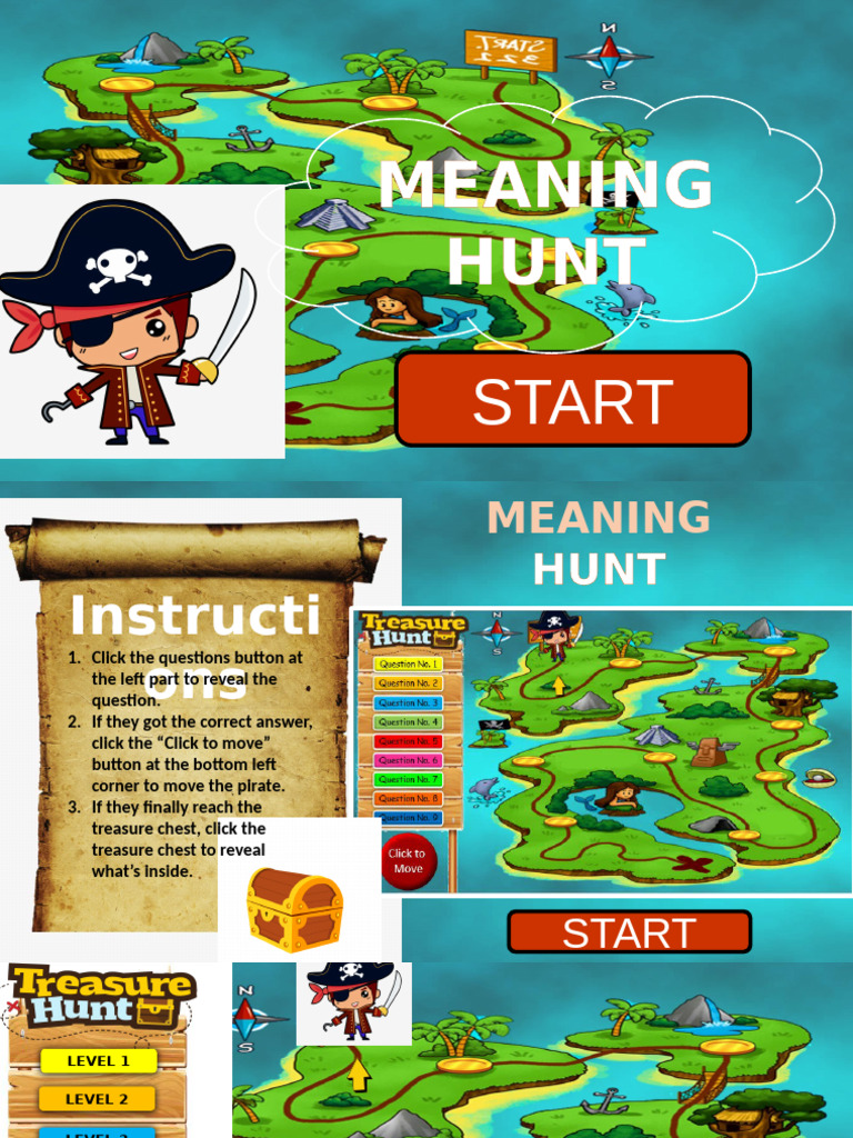 Treasure Hunting Powerpoint For 3rd CO | PDF