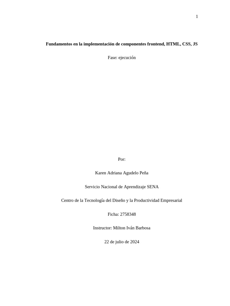 Fundamentos De Frontend Html Css Js Pdf Html Red Mundial