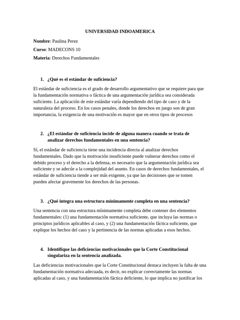 Control de Lectura Sentecia 1158 | PDF | Sentencia (ley) | Debido al ...