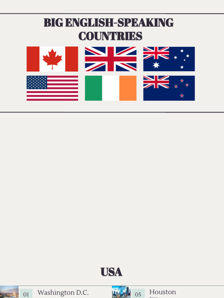 Major English-Speaking Countries Overview | PDF | Planets | Mercury ...