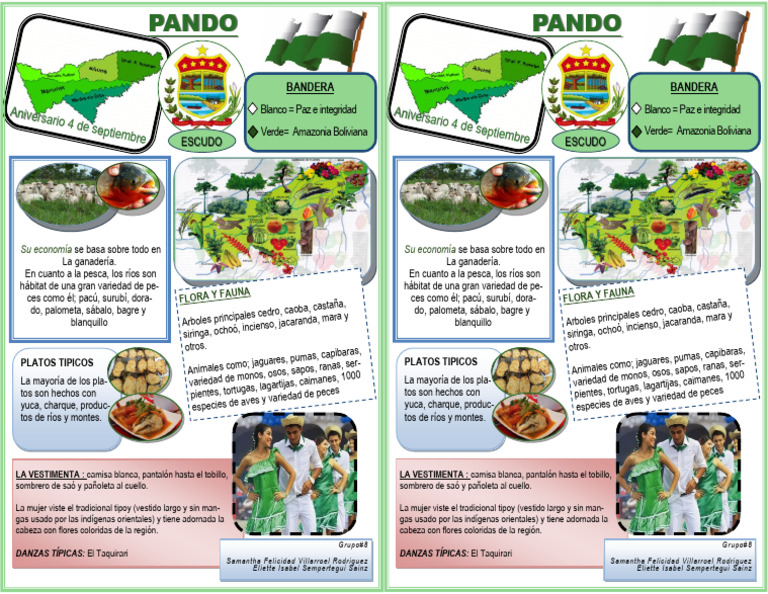 Vestimenta y símbolos de Pando | PDF