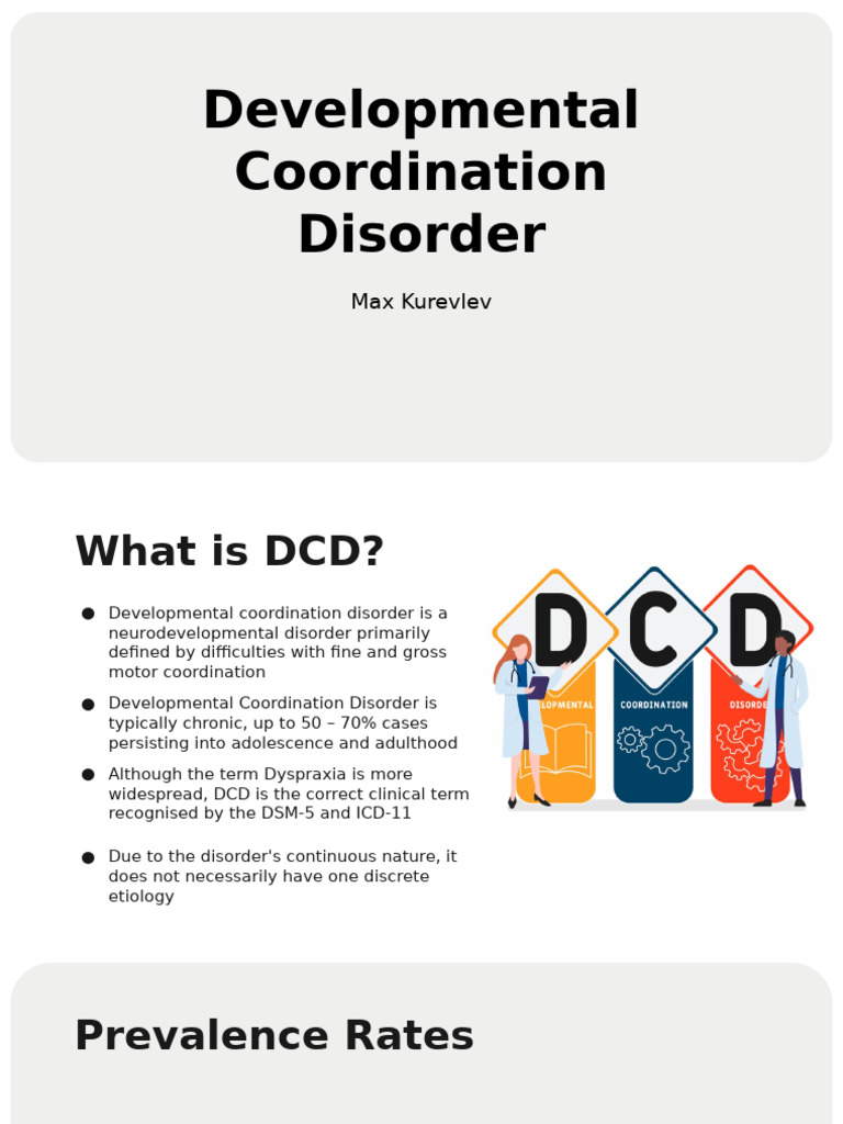 Bio DCD Presentation | PDF | Mental Disorder | Cerebellum
