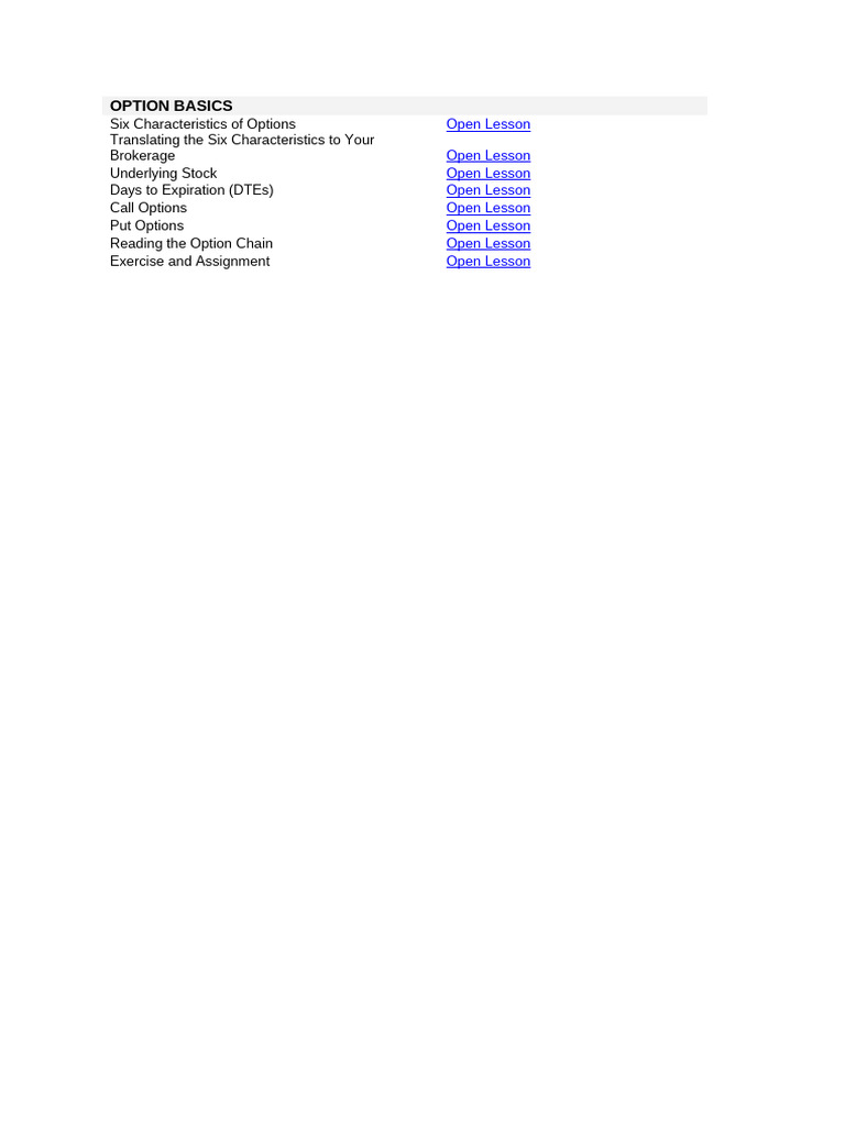 Understanding Options: Key Concepts | PDF