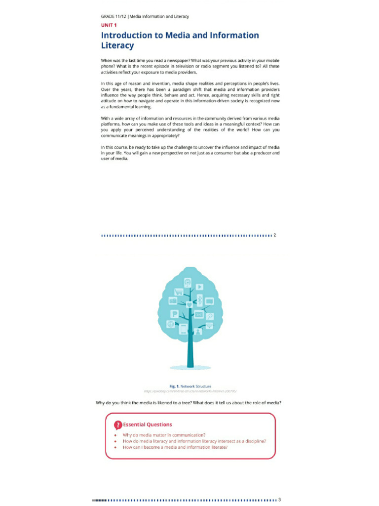 Media and Information Literacy Lesson 1 2 | PDF