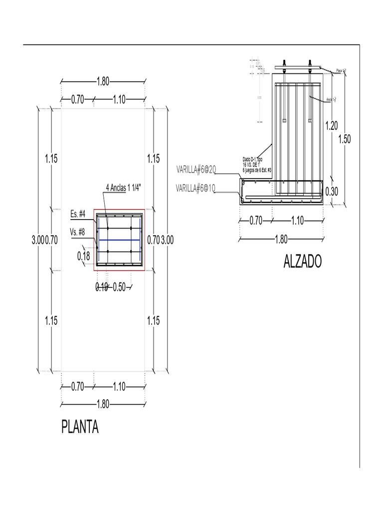 Dado Detalle Constructivo | PDF