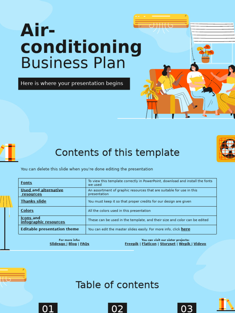 Air-Conditioning Business Plan by Slidesgo | PDF | Marketing | Business