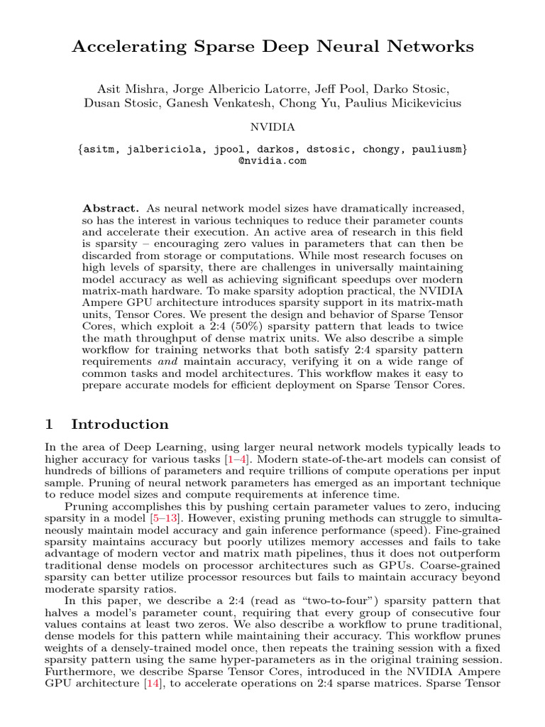 4a TensorCores | PDF | Artificial Neural Network | Deep Learning