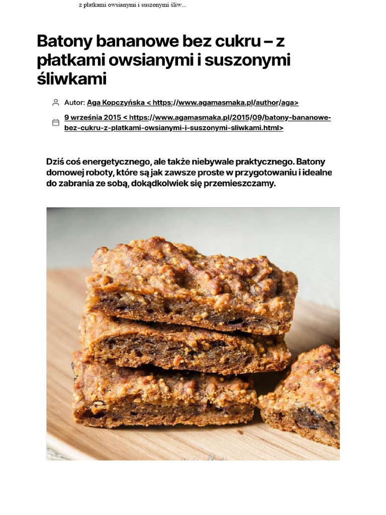 Batony Bananowe | PDF