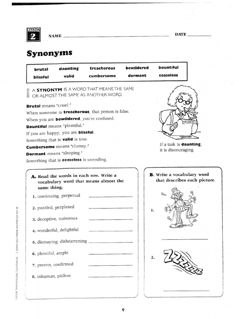 Lesson 2 Vocab | PDF