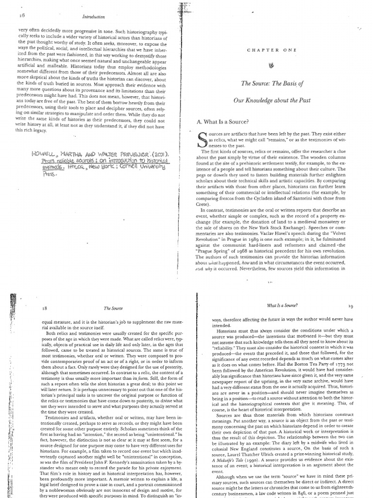 Howell - From Reliable Sources (1) - Ocred | PDF | Historian | Liberal ...