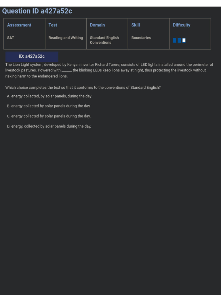 SAT Standard English Conventions Practice | PDF | Science & Mathematics
