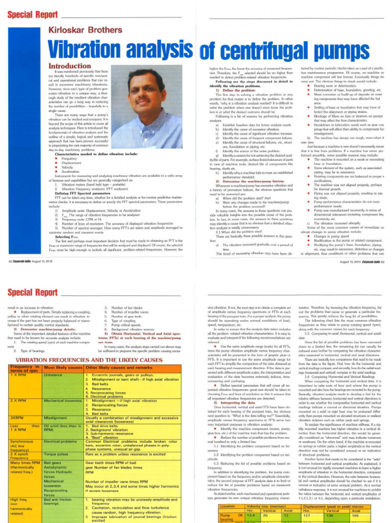 Vibration-Analysis-of-Centrifugal-Pumps (important) | PDF