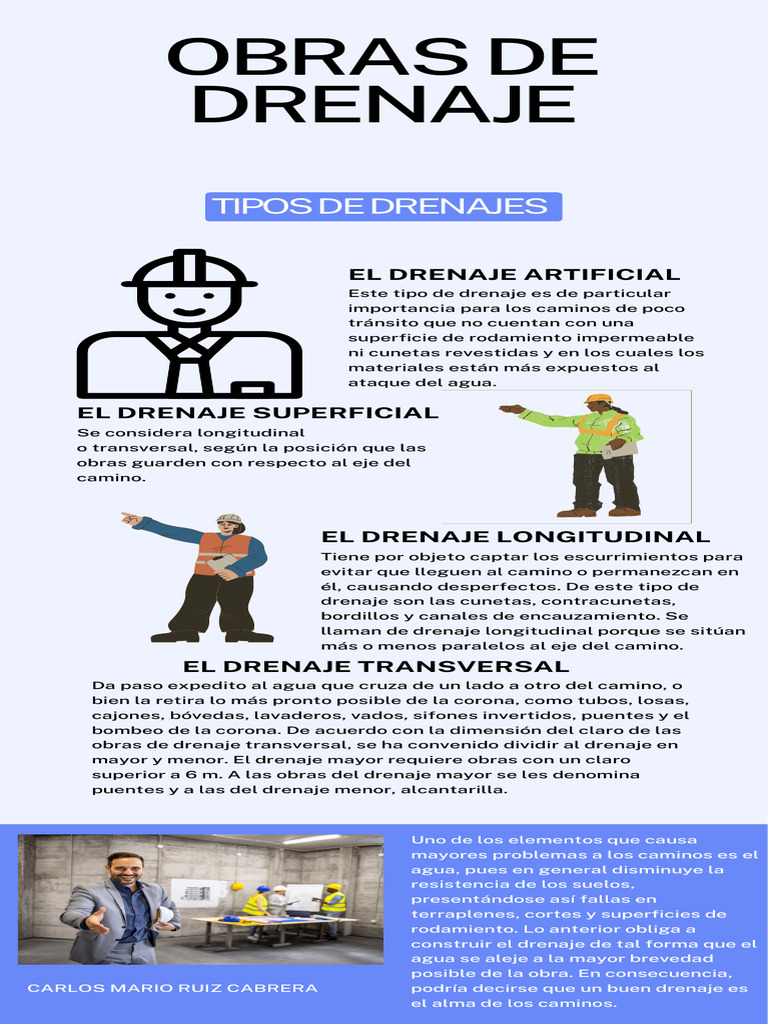 Obras de Drenaje | PDF | Drenaje