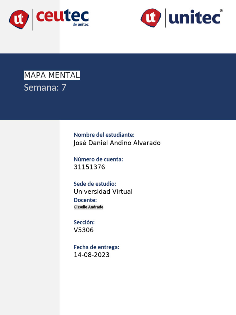 Andino - Mapa Mental S7 | PDF | Negocios | Relaciones personales ...