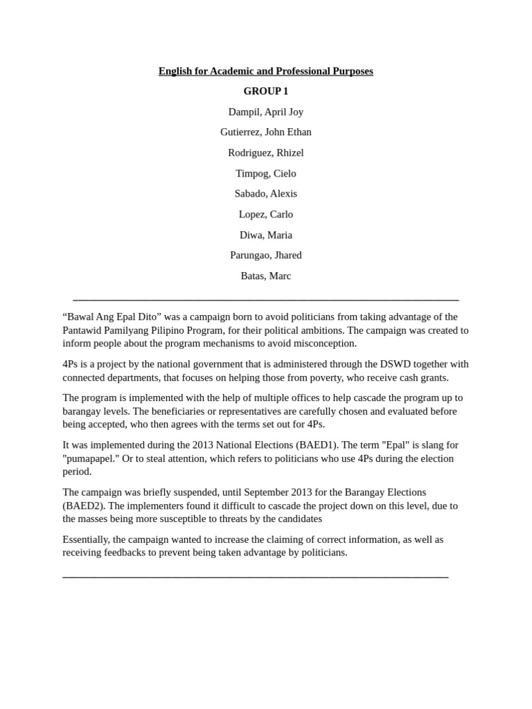 EAPP Summarizing G1 | PDF